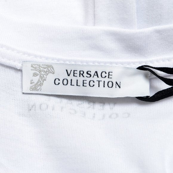 Versace Collection | Shirts | Versace Collection White Graphic Crewneck ...